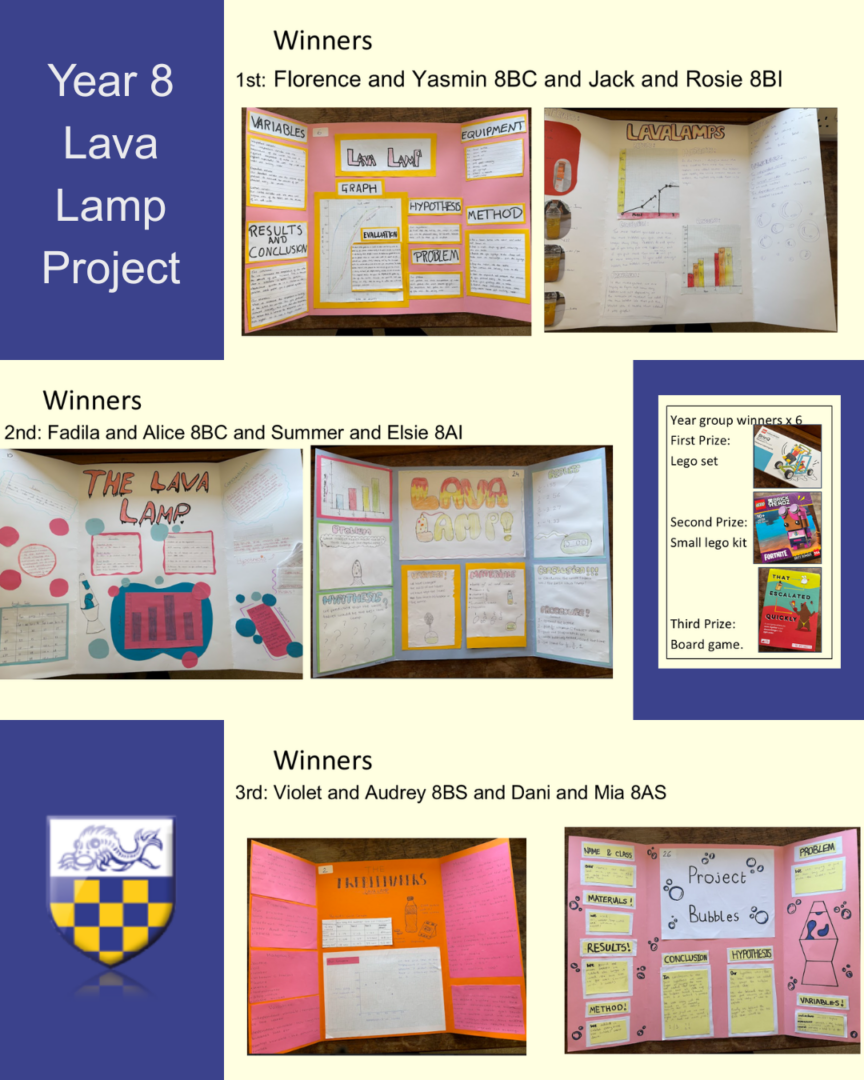 Year 8 Lava Lamp Project - Longhill High School